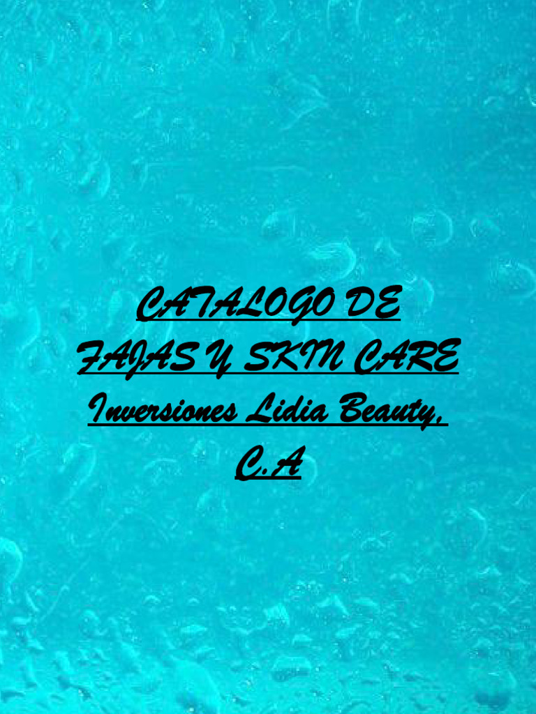 Catalogo Skin Care y Fajas 6 Diciembre 2024 | PDF | Piel | Dermatología