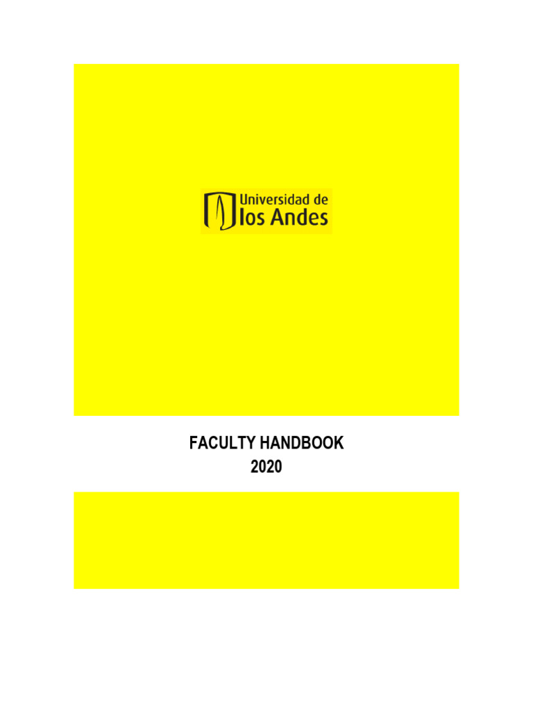 Faculty Handbook 2020 | PDF | University | Thesis