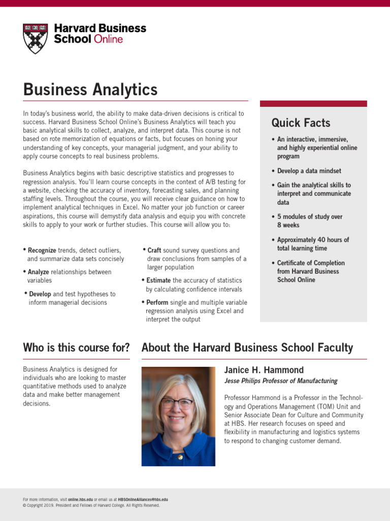 Business-Analytics-Overview | PDF | Regression Analysis | Statistics