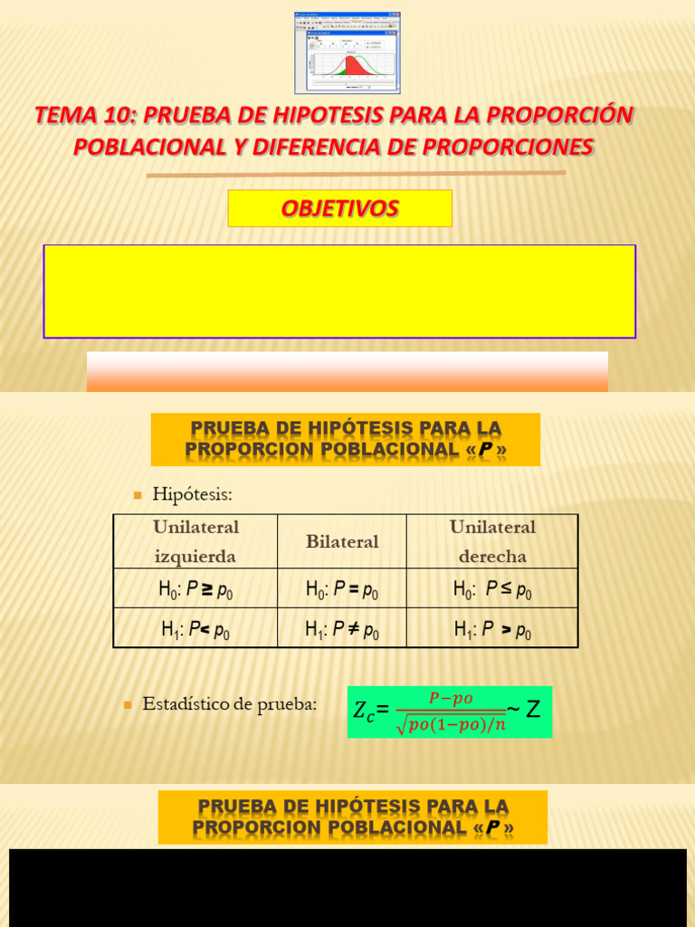 Prueba de Hipotesis para La Media Yb Proporciones | PDF | Prueba de ...