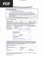 Direct Deposit Enrollment Form | PDF | Banks | Debit Card