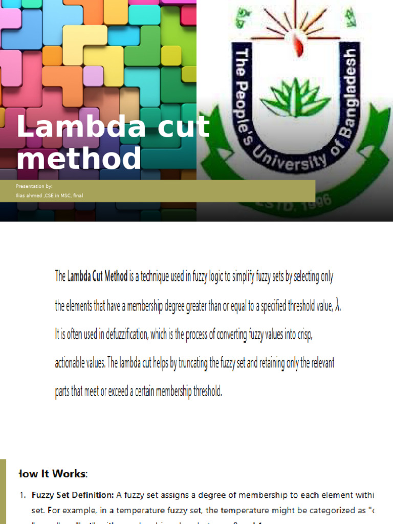 Lambda Cut Method | PDF