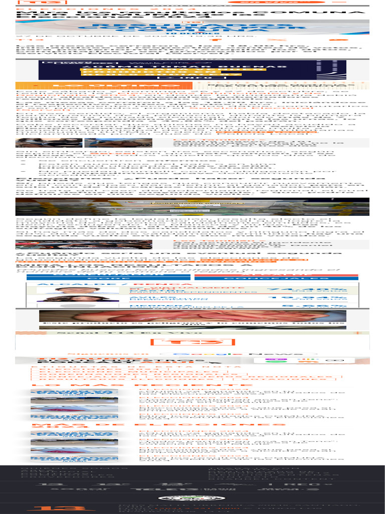 Resultados Elecciones 2024 por Comuna | PDF | Sistema de dos rondas | Democracia