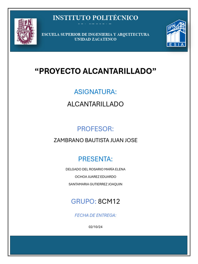 Proyecto Alcantarillado Mitla | PDF | Ciencias de la Tierra