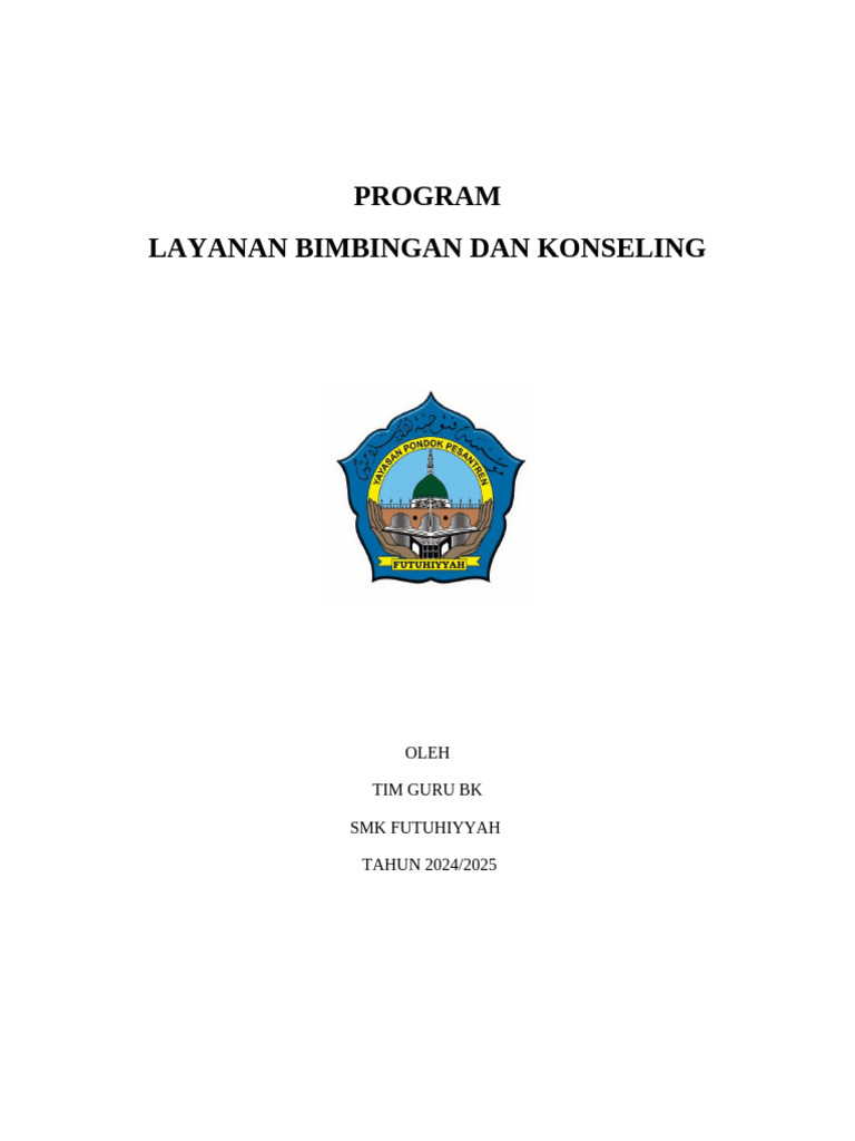 Program Kerja BK | PDF