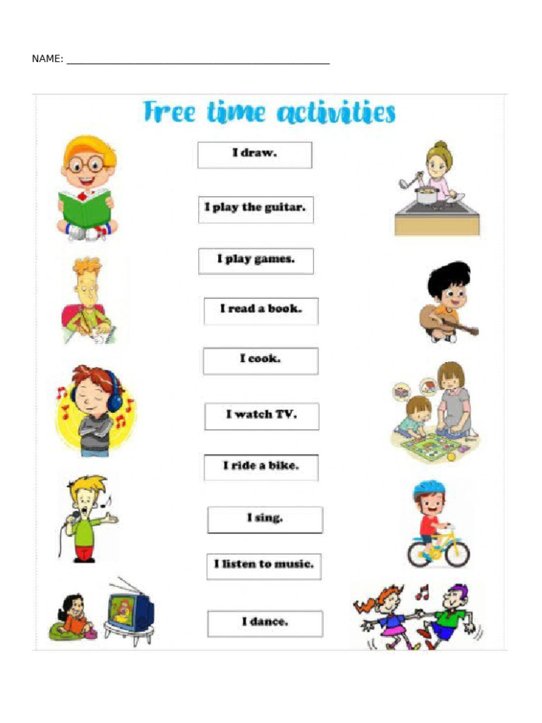 Free Time Activities | PDF