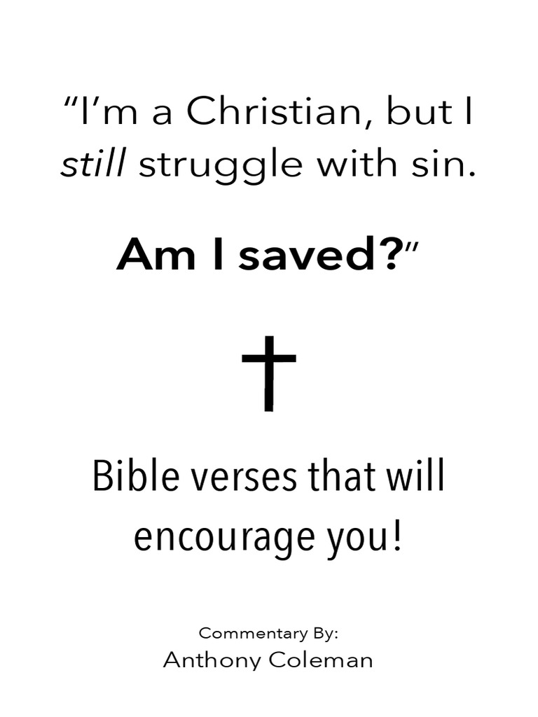 Christians Struggling With Sin | PDF | Jesus | Sin