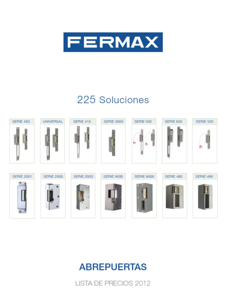 FERMAX Catalogo-Abrepuertas-2012 | Bloqueo (dispositivo de seguridad) | Forjar