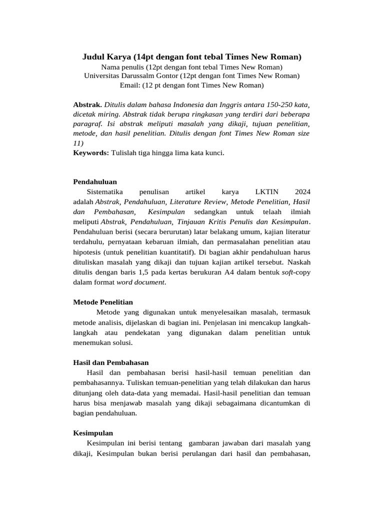 Tamplet LKTI 2024 | PDF