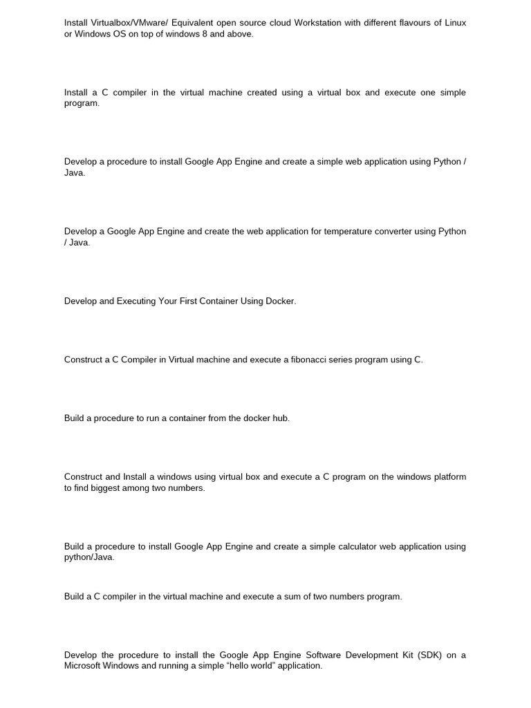 Install Virtual Machines & Google App Engine | PDF