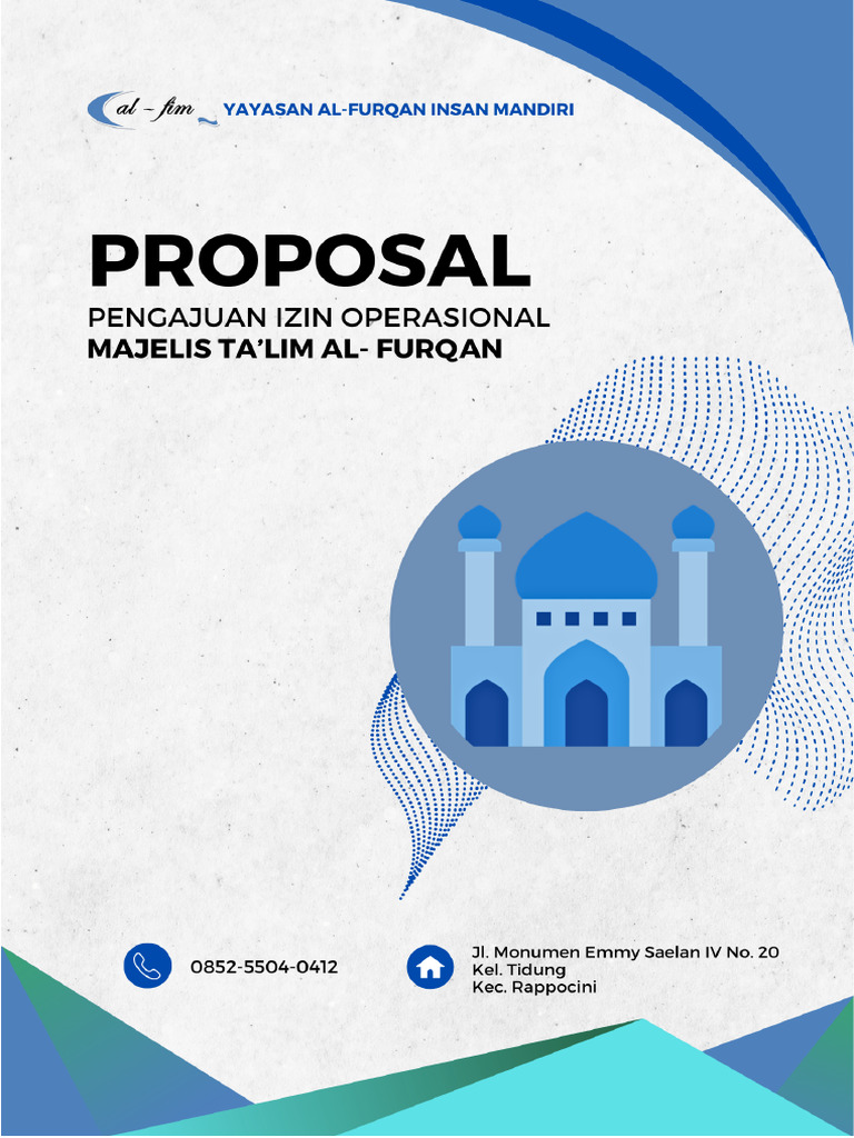 --PROPOSAL PENGAJUAN IZIN OPERASIONAL | PDF