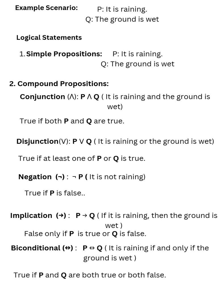 Propositional Example 1 | PDF