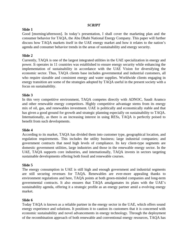 (Script) Marketing Strategy and Consumer Behavior | PDF | Renewable ...