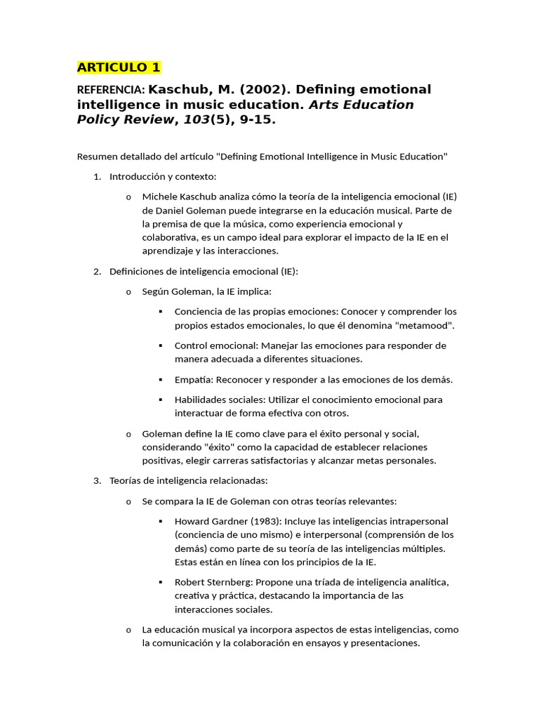 Data Marco Teorico Final | PDF | Las emociones | Inteligencia