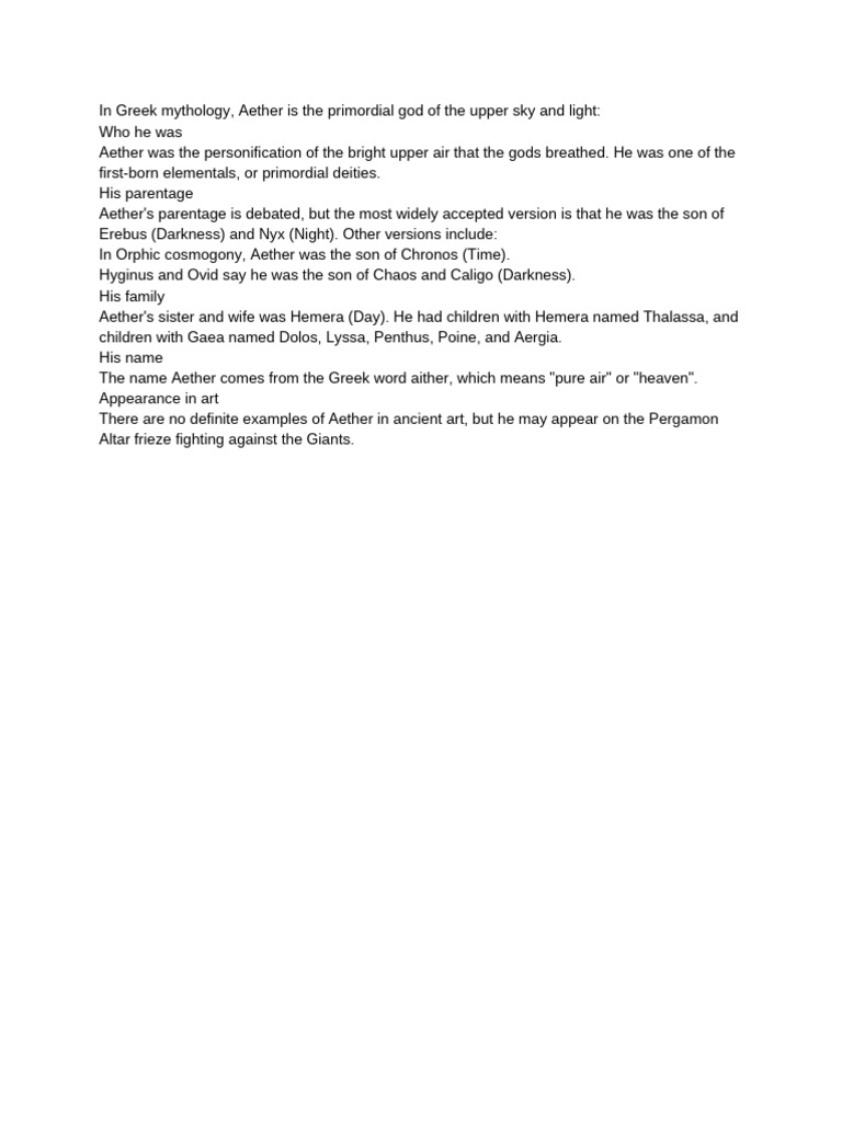 Aether | PDF