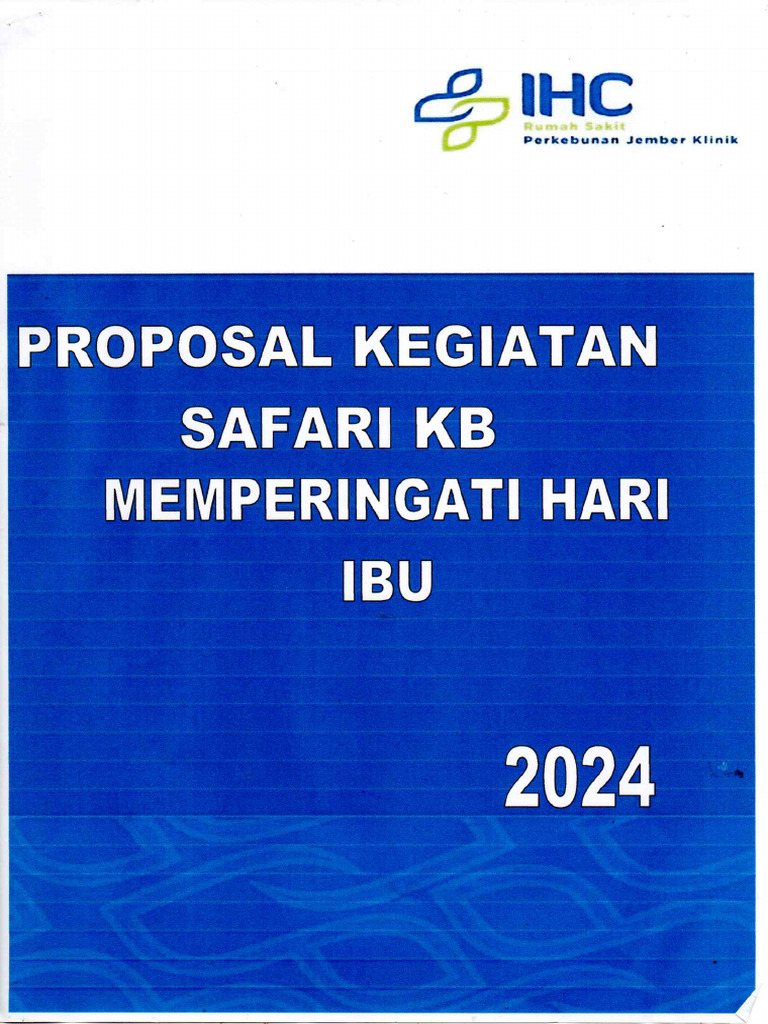 Proposal Kegiatan Safari KB Memperingati Hari Ibu | PDF