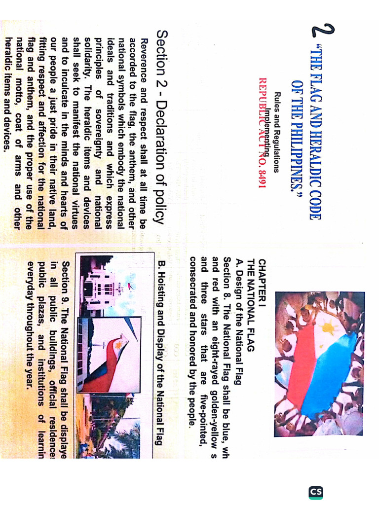NSTP Cwts The Flag and Heraldic Code of The Philippines | PDF