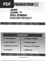 Class 11 English Project Cbse | PDF