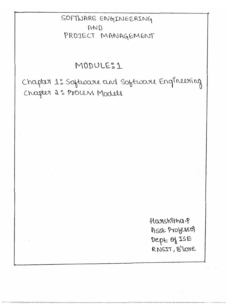 Sepm - RNSIT-m1 and m2 | PDF