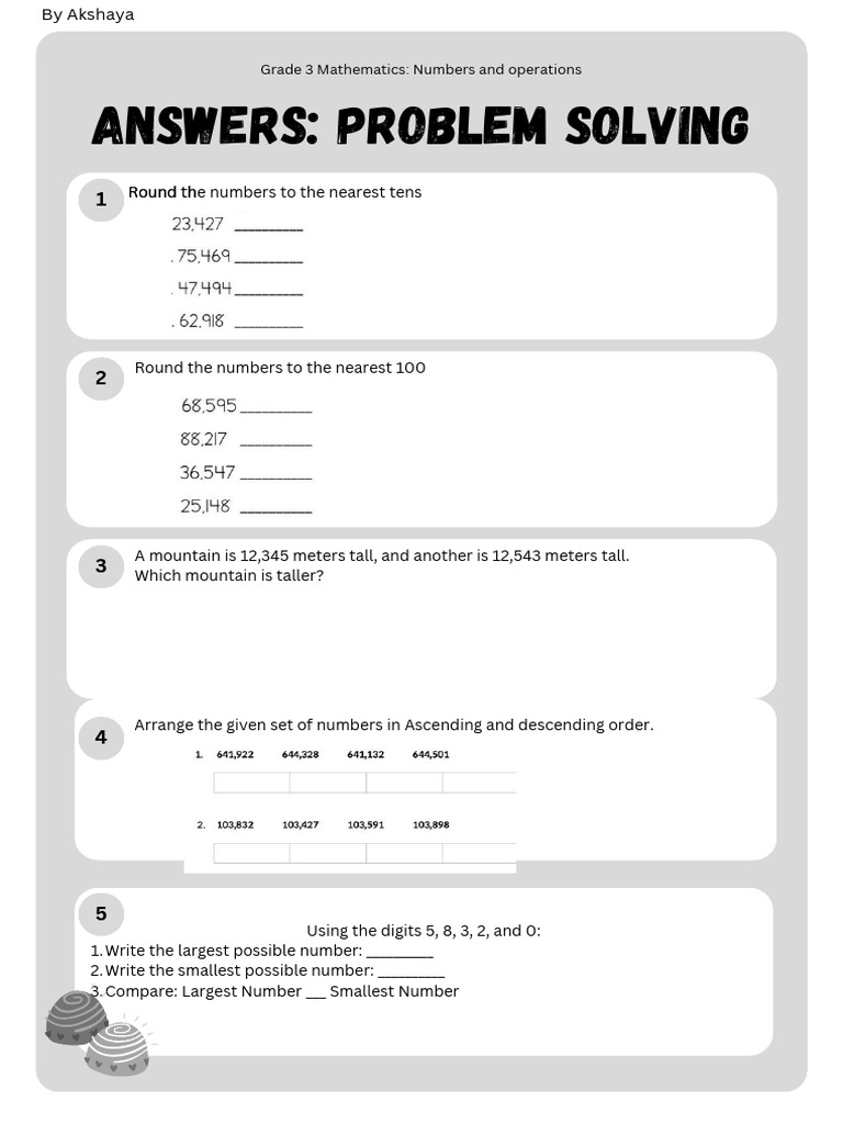 Grade 3 Math: Number Operations Guide | PDF