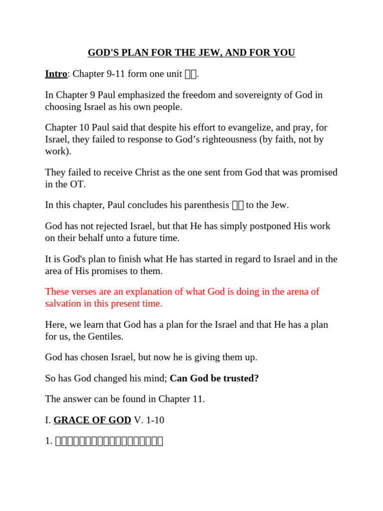 Sermon On Romans 11 | PDF | Paul The Apostle | Salvation