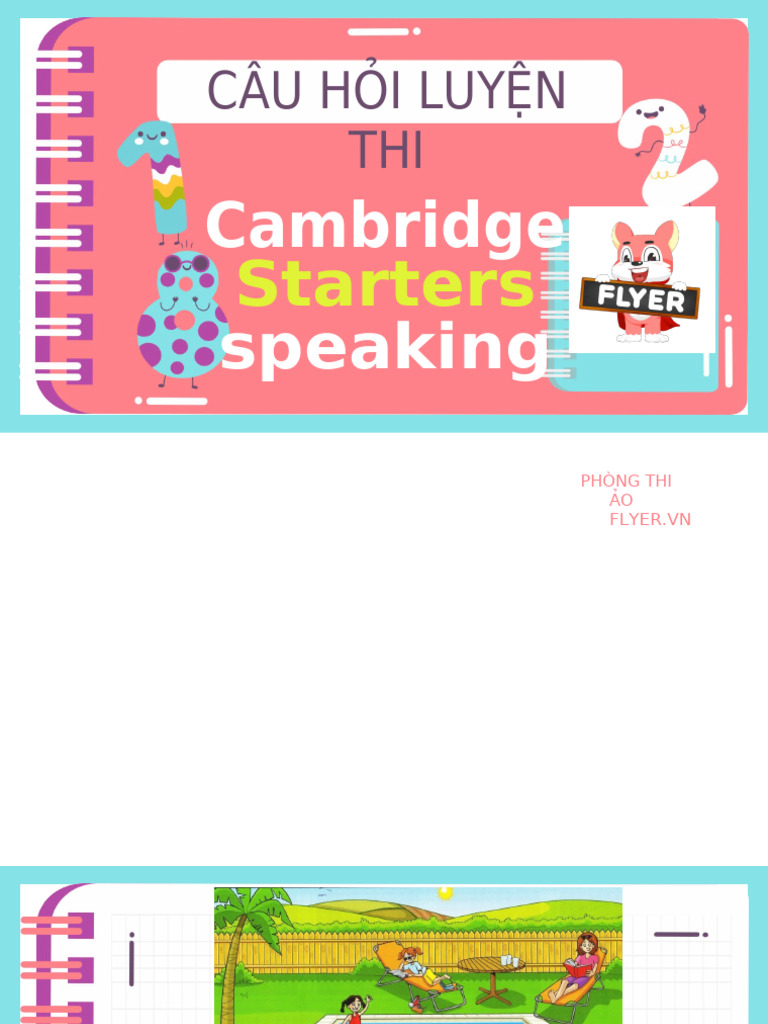 Cambridge Starters Speaking Questions | PDF