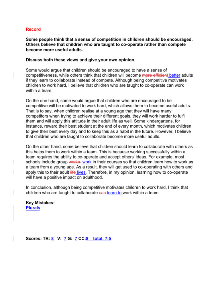 Competition vs. Cooperation in Childhood | PDF | Social Psychology | Cognition