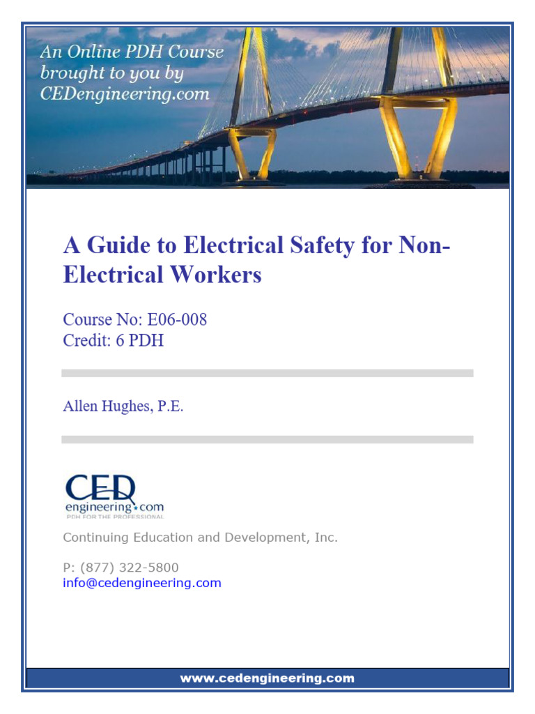 E06-008 - A Guide to Electrical Safety for Non-Electrical Workers - US | PDF | Electrical ...