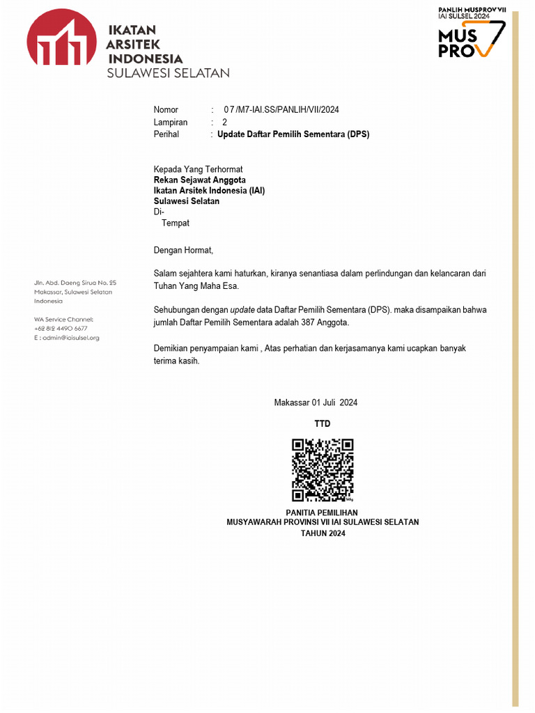 07_Penyampaian UPDATE DPS | PDF