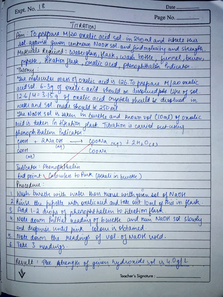 Chemistry Practical - Iv | PDF