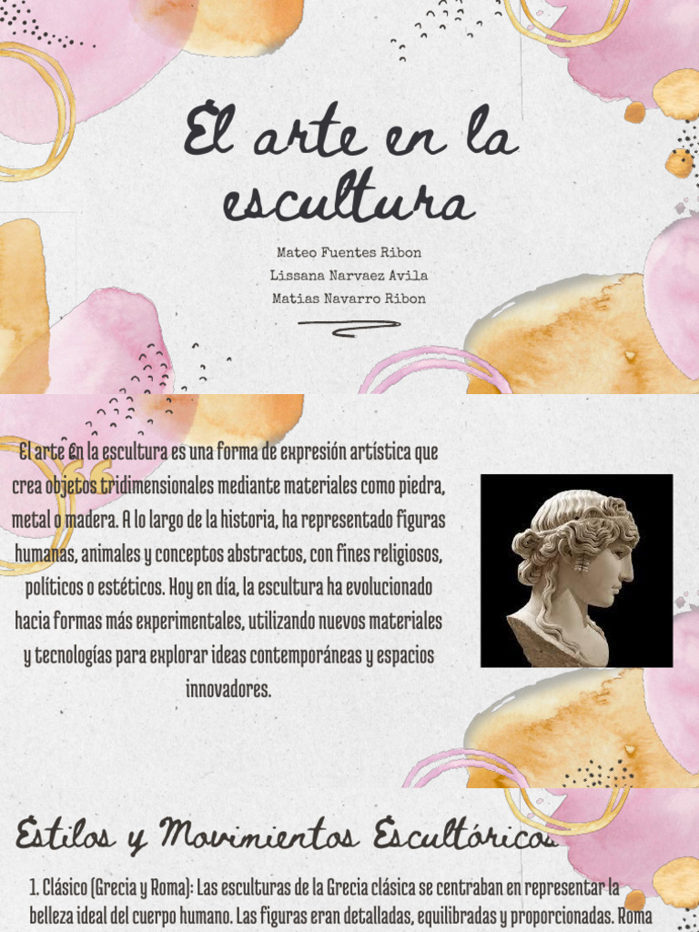 Presentación Arte en La Escultura | PDF | Escultura | Renacimiento