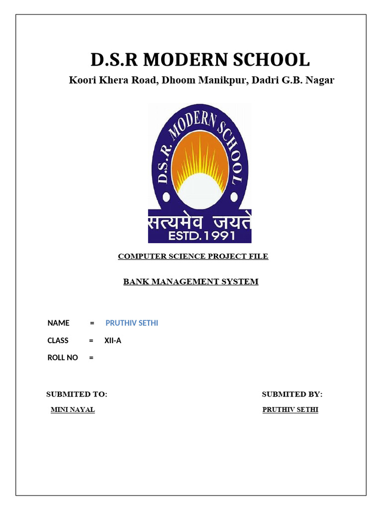 jeetu peoject file (2) | PDF | My Sql | Databases