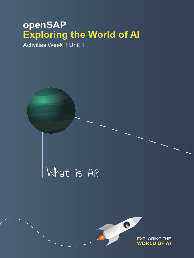openSAP Ai1 Week 1 Unit 1 AdditionalMaterial | PDF