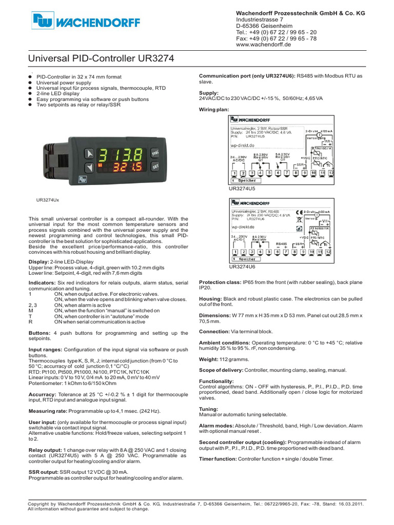 1765794 | PDF | Thermocouple | Relay