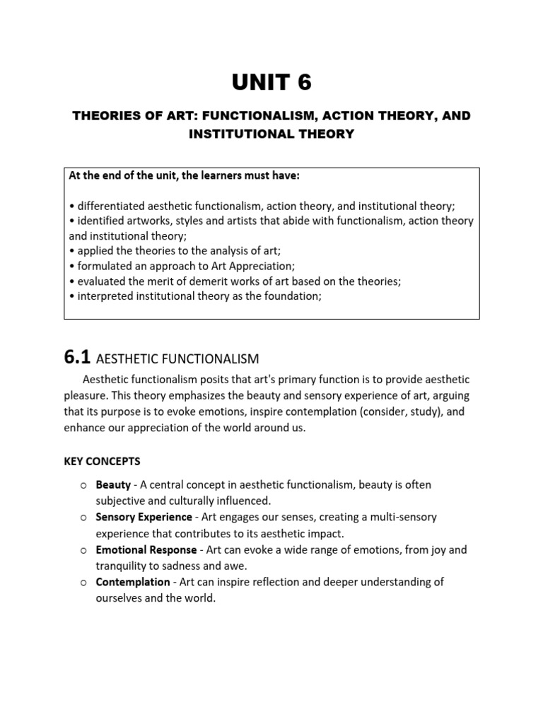 Art Appreciation Pdf Aesthetics Beauty