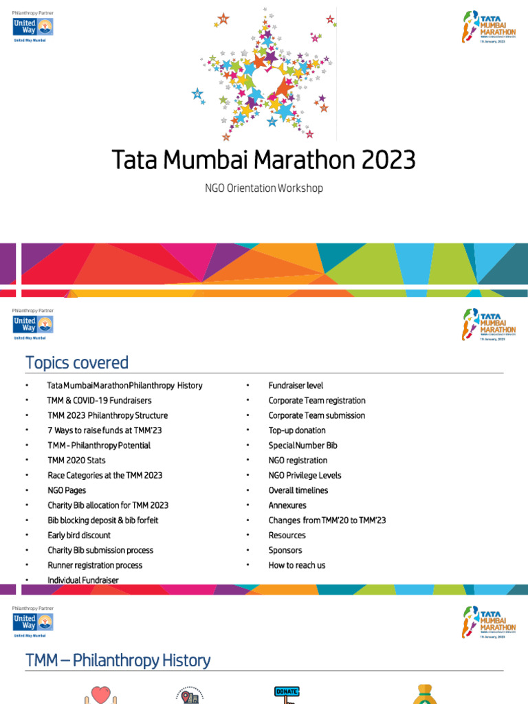 TMM 2023 Orientation Workshop Presentation-1 | PDF | Fundraising | Non ...