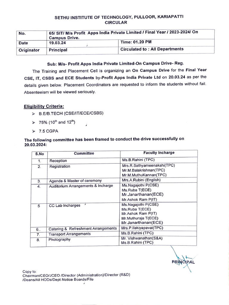 Profit Apps India PVT Ltd-Cse, It, CSBS, Ece (20!03!24) | PDF