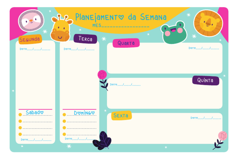 Planner-Infantil | PDF