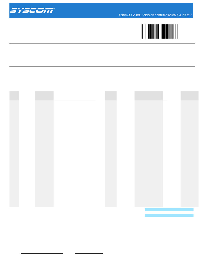 Cotizacion Syscom | PDF
