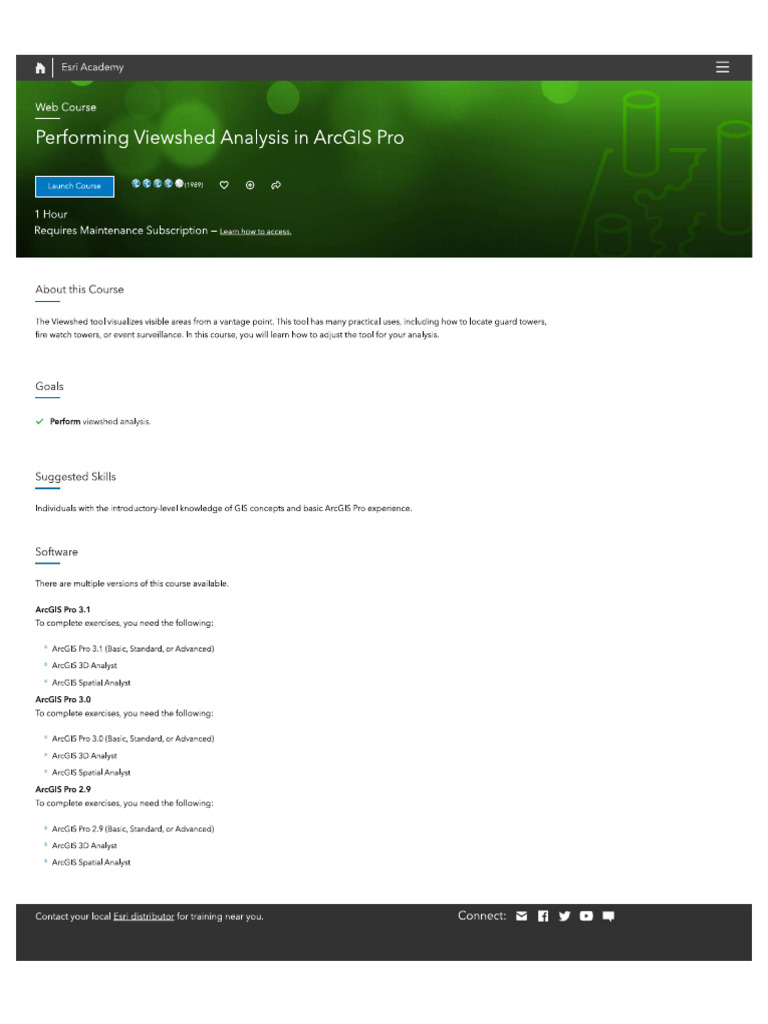 Performing Viewshed Analysis in ArcGIS | PDF
