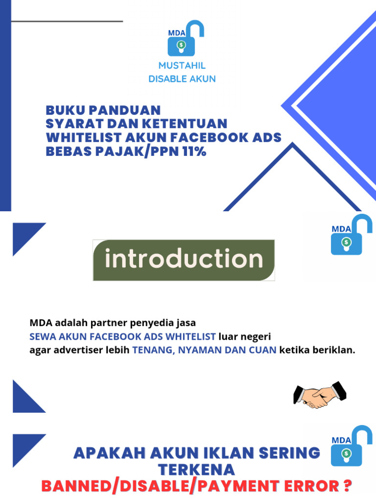 3.0 Buku Panduan Syarat Dan Ketentuan Whitelist Akun Facebook Ads | PDF