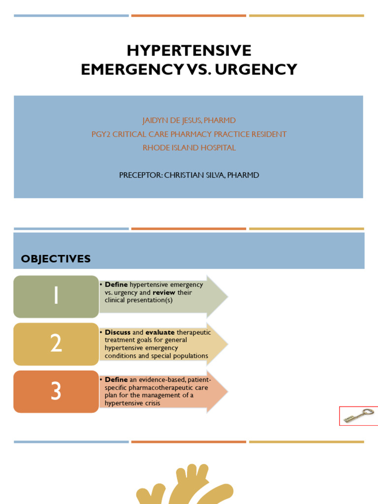 Hypertensive Urgency & Emergency - DeJesus | PDF | Hypertension ...
