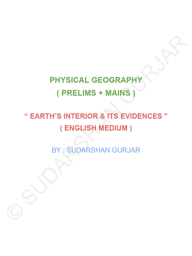 Earth's Interior 1 1732174518268 | PDF | Earthquakes | Plate Tectonics