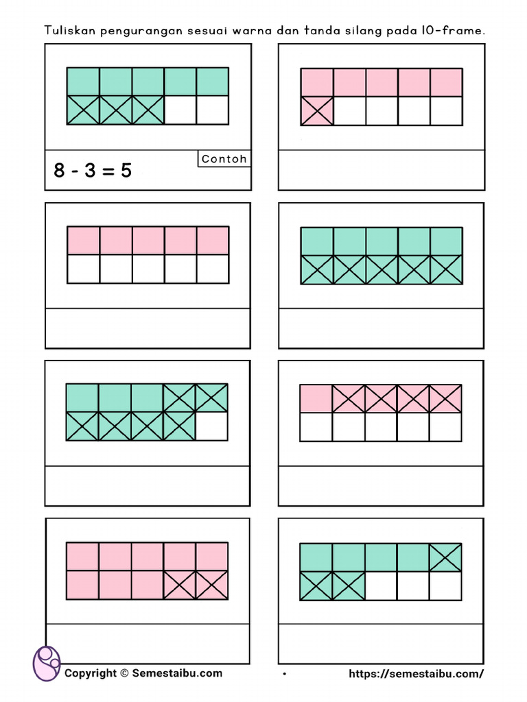 Pengurangan - Menerjemahkan 10 Frame | PDF