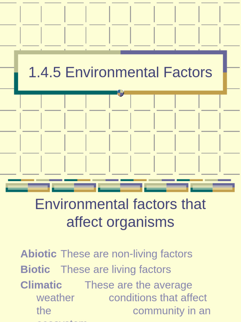 1.4.5 Environmental Factors | PDF | Ecosystem | Soil