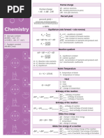 MCAT Physics-Chemistry Formulas-Sheet 2025 | PDF | Chemical Equilibrium ...