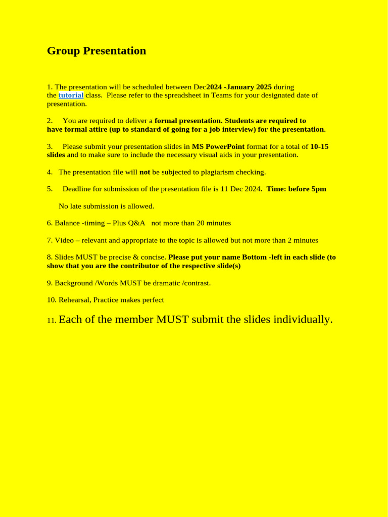 ITB - Group Presentation - 2 | PDF