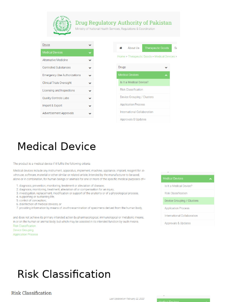 Medical Device Risk Classification Guide | PDF