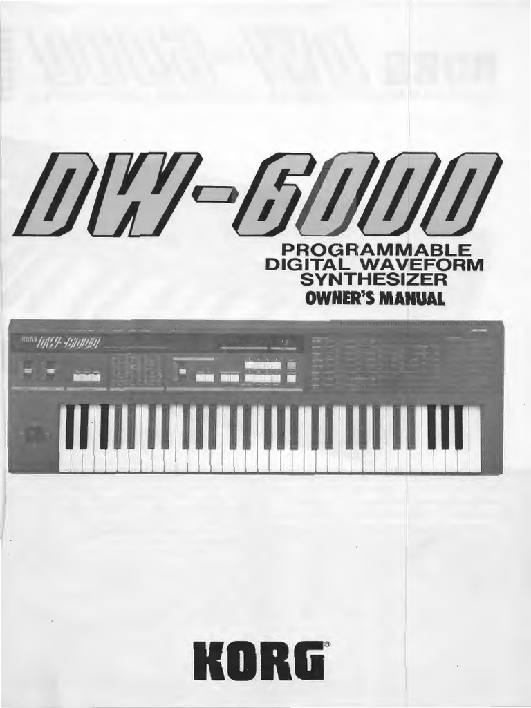 DW-6000 Om e | PDF