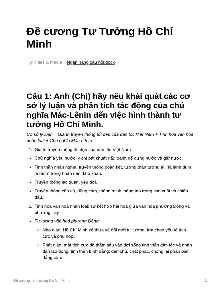 CNG T TNG H CH Minh | PDF